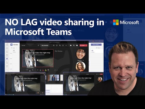 How to present videos in Microsoft Teams meetings WITHOUT LAG using web ...