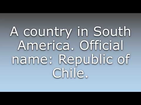 What does Chile mean?