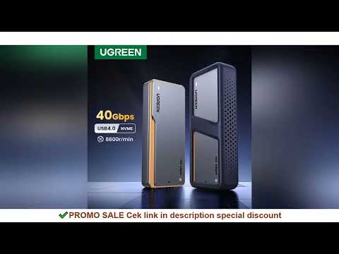 UGREEN 40Gbps NVMe SSD Case SSD Enclosure M.2 to USB4.0 Adapter for M.2 NVME PCIE Built-in Cooling V