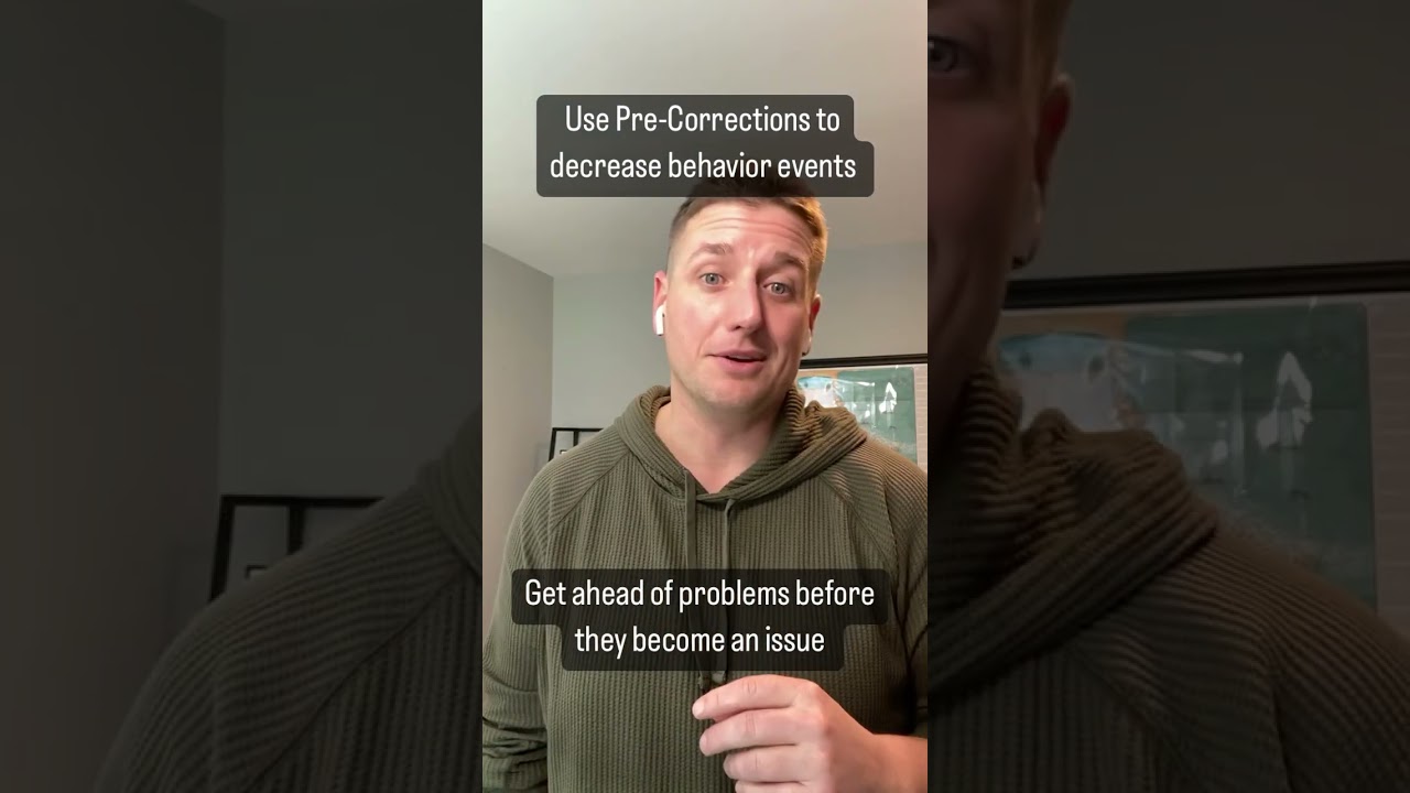 Use Pre-Corrections to address potential problems before they occur. #education #behavior #pbis
