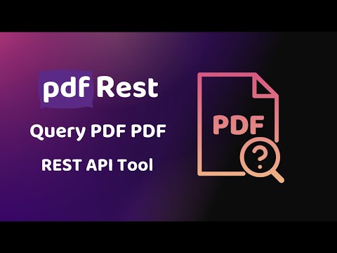 pdfRest Query PDF - REST API Tool