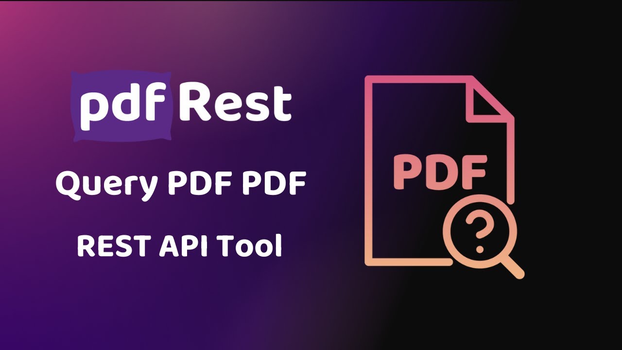 pdfRest Query PDF - REST API Tool