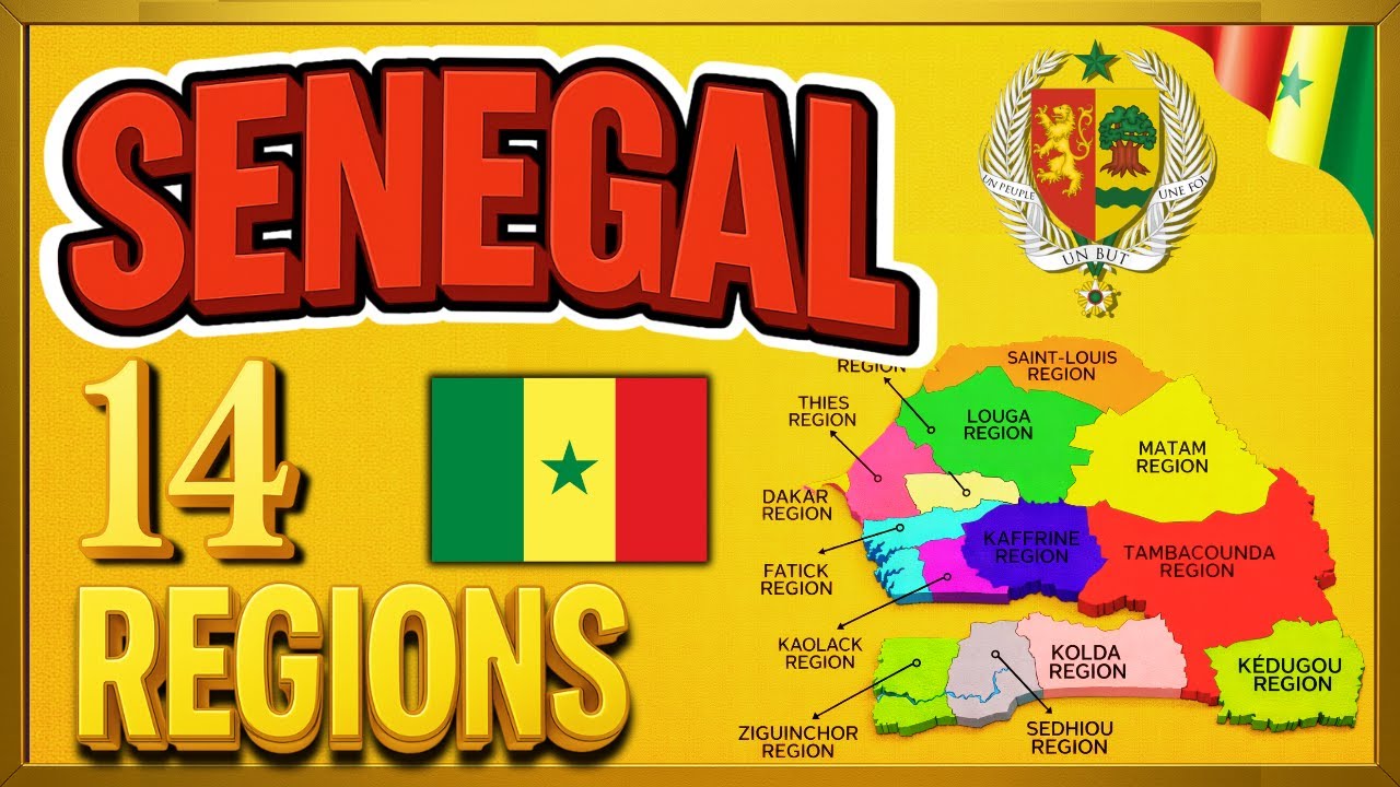 Senegal Map Explained 🇸🇳 | 14 Regions of Senegal