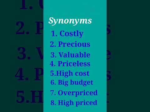 Expensive Synonyms ll Synonyms For Expensive ll #shorts