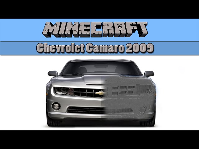 Chevrolet Camaro in 3D Minecraft Map