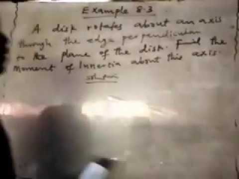 Physics: ( calculation on Moment of inertia of a Disc)