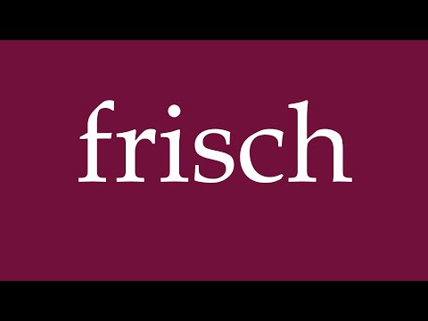 How to Pronounce ''frisch'' (fresh) Correctly in German