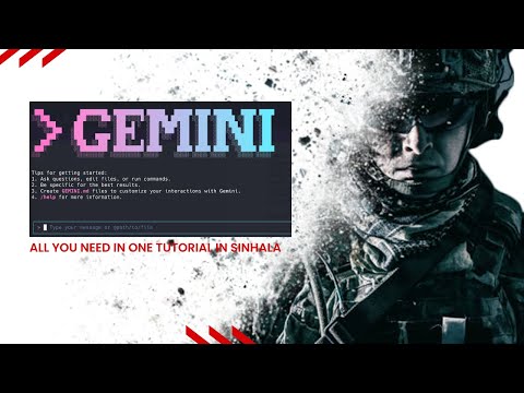 Google Gemini CLI Full Beginner Guide | Install & Use with VS Code (Sinhala Tutorial)