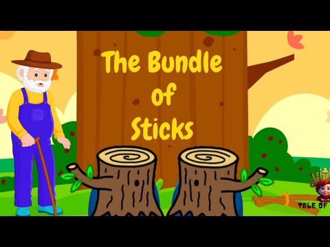 "The Bundle of Sticks" Moral short story in English📖Aesop's fable📖kids bedtime story 📚 Kidloland