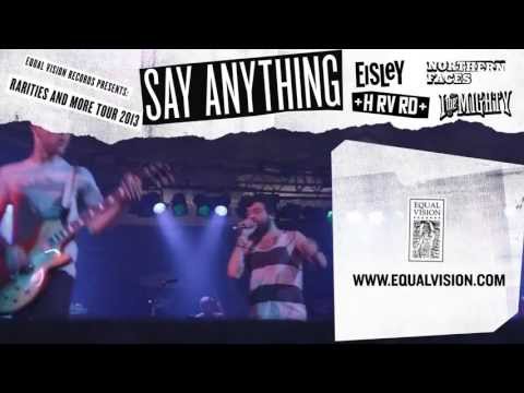 Say Anything 'Rarities and More' Summer Tour Commercial
