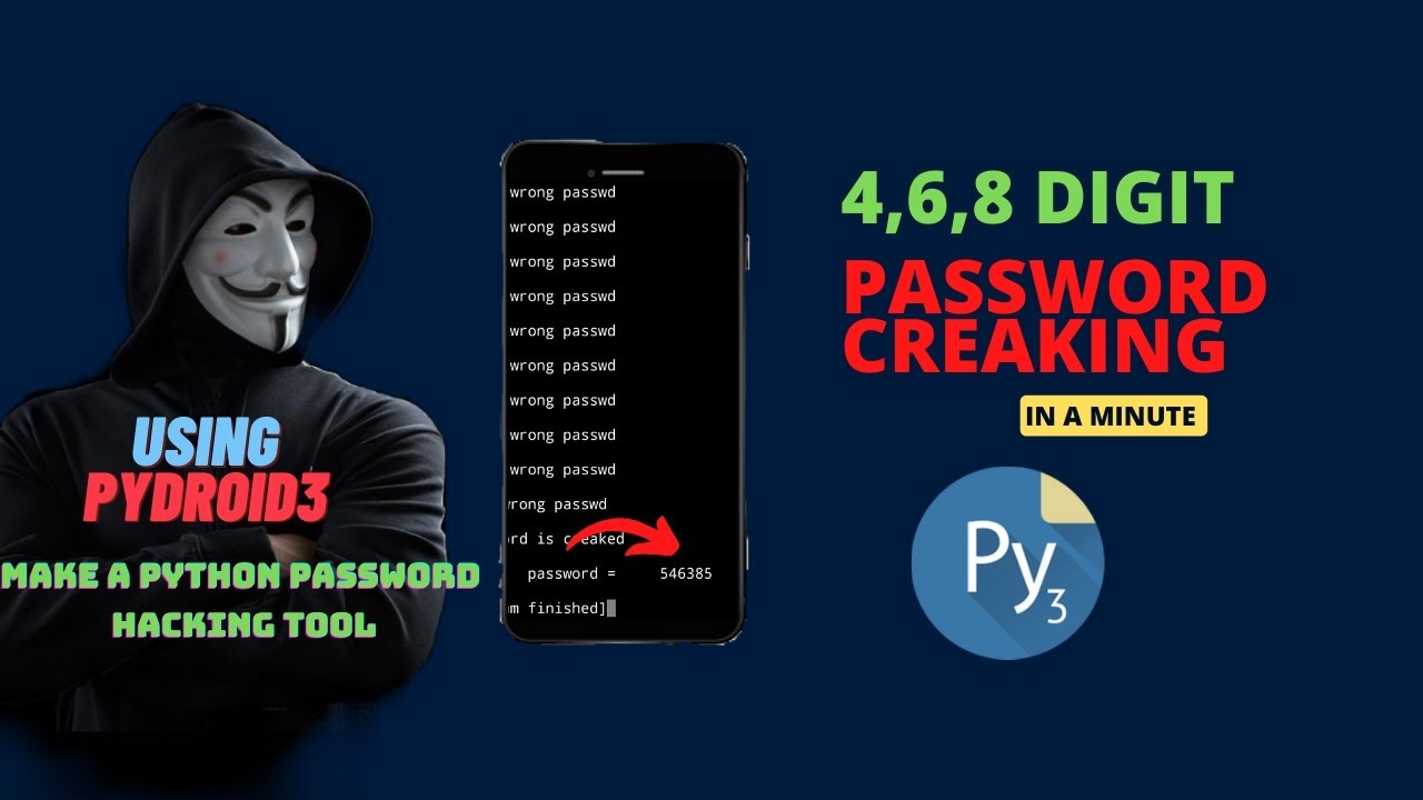 Make a Python password testing script using Pydroid3!