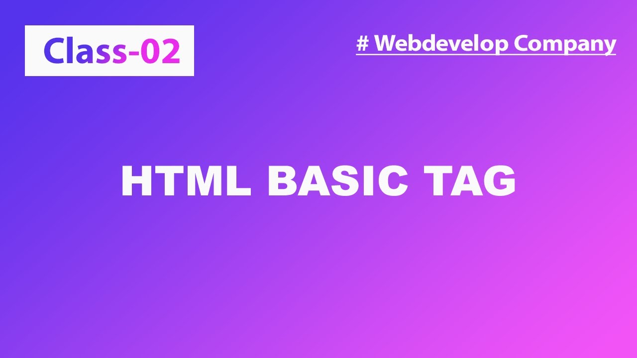 HTML Tutorial For Beginners | Lesson - 02 | Basic html tags | html full course | html coding | HTML