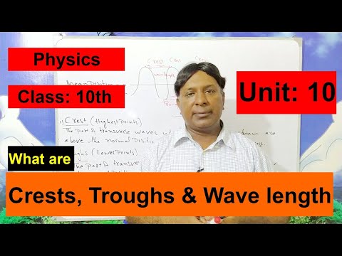 What are Crests, Troughs and Wave length Unit:10 Physics; class:10th by Leaders Knowledge Hub.