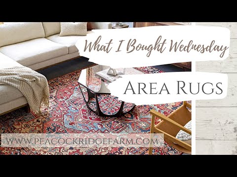 What I Bought Wednesday-Great Area Rugs