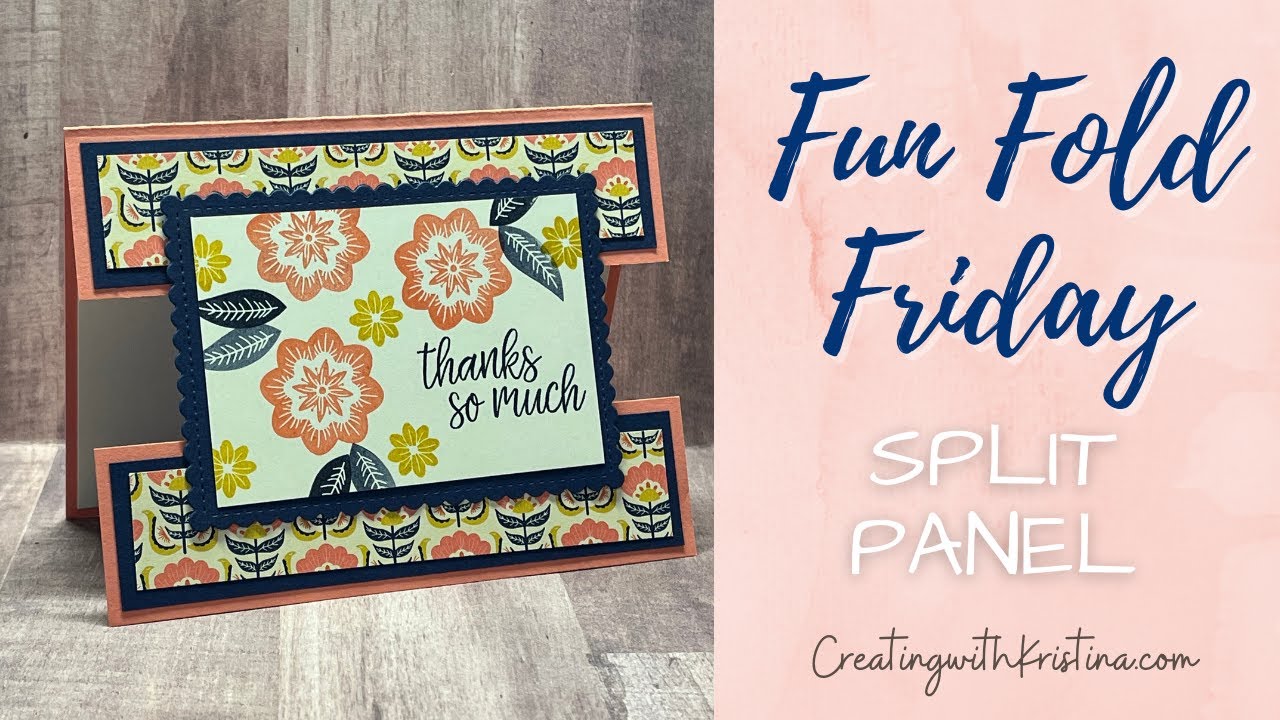 Fun Fold Friday Split Panel Card