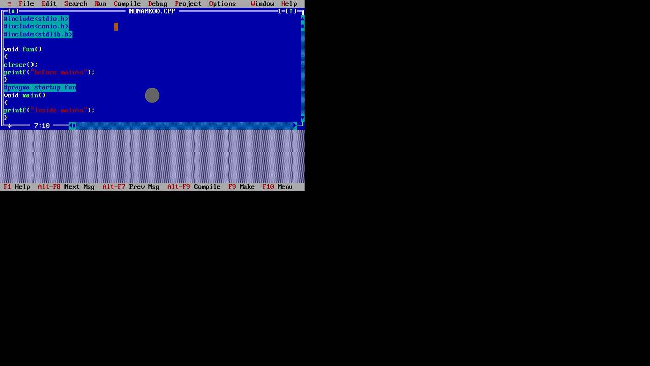 Call Any function Before Or After Main Function