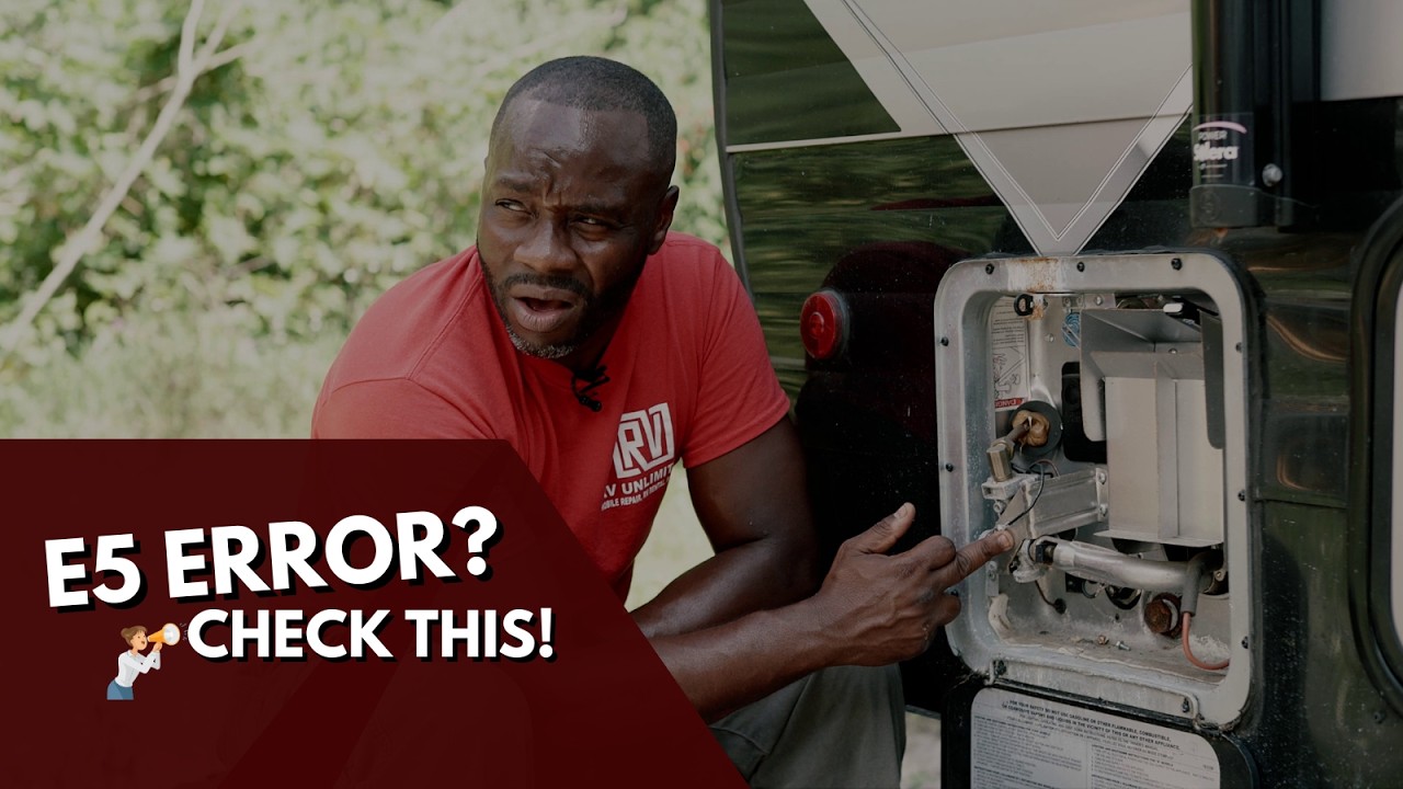 What is the E5 error code on an RV tankless water heater, and how can it be fixed? | RV Unlimited