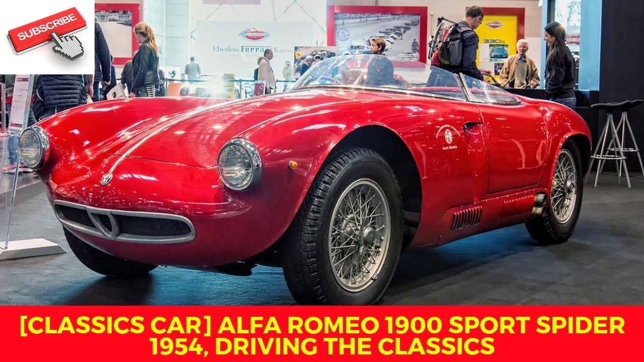 [CLASSICS CAR] Alfa Romeo 1900 Sport Spider 1954, Driving the classics