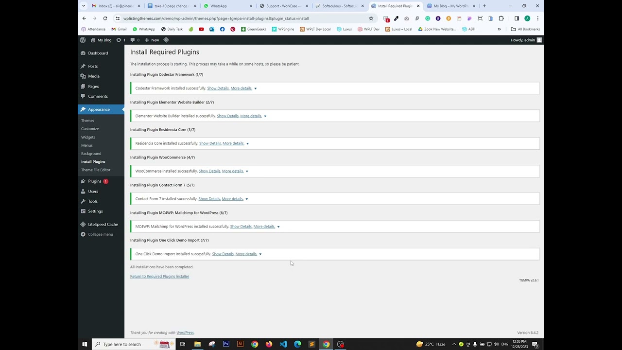 How to Install Required Plugins