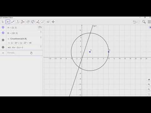 Recta secante a una circunferencia