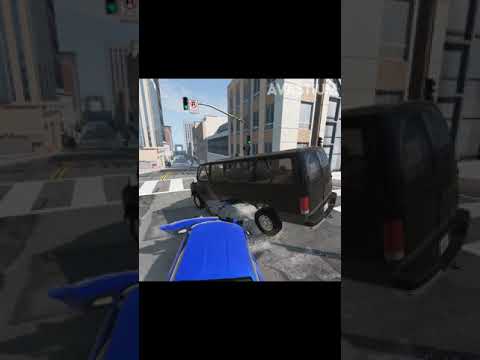 Side impact due to running a red light | BeamNG.drive