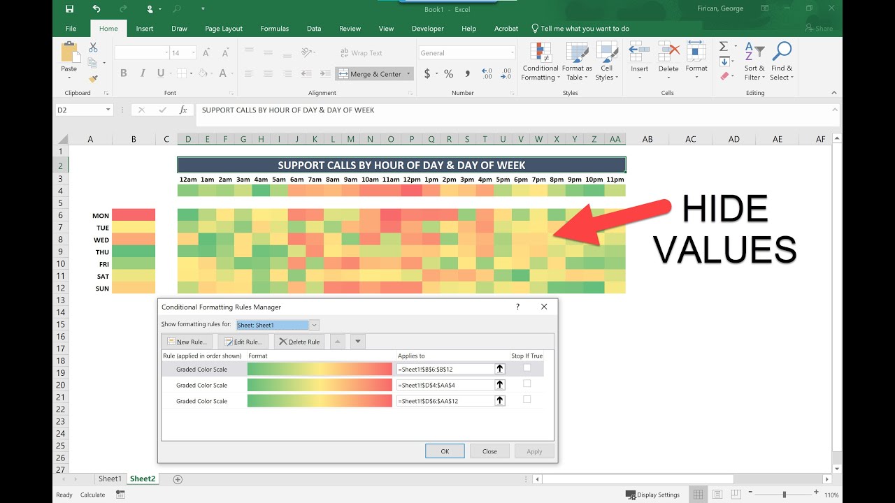 How to Create a Heatmap in Excel (THE EASY WAY)