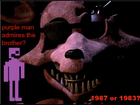 Five Nights At Freddys 4 Takes Place In 1987 Not 83 THEORY & Purple Mans Favorite