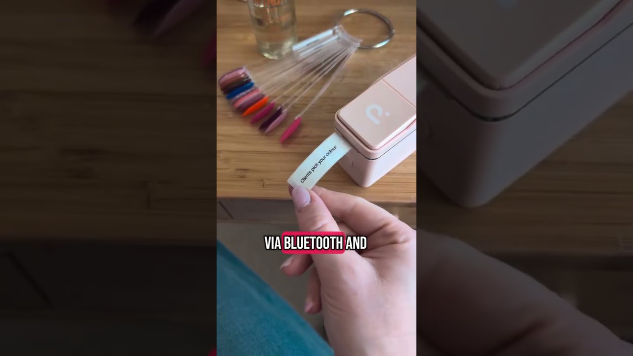 Perfect Labels for Nail Swatches with Bluetooth Printer #labelmachine