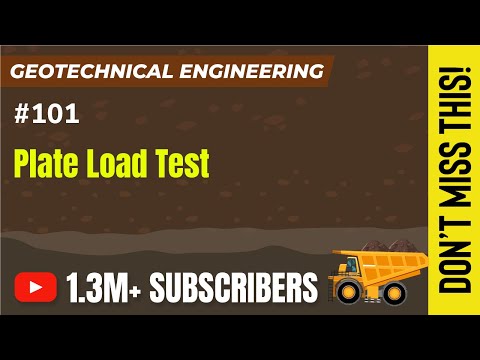 Plate Load Test - Bearing Capacity - Geotechnical Engineering - GATE ...