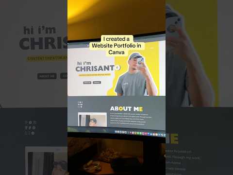 Creative Portfolio Website in Canva