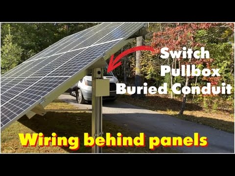Ground mount Solar Wiring