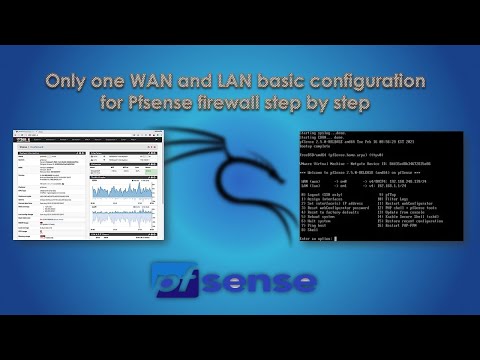 How to basic configuration Pfsense firewall step by step | Only one WAN and LAN