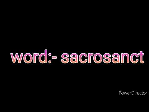 #sacrosanct word meaning(@ritusvibes9730)