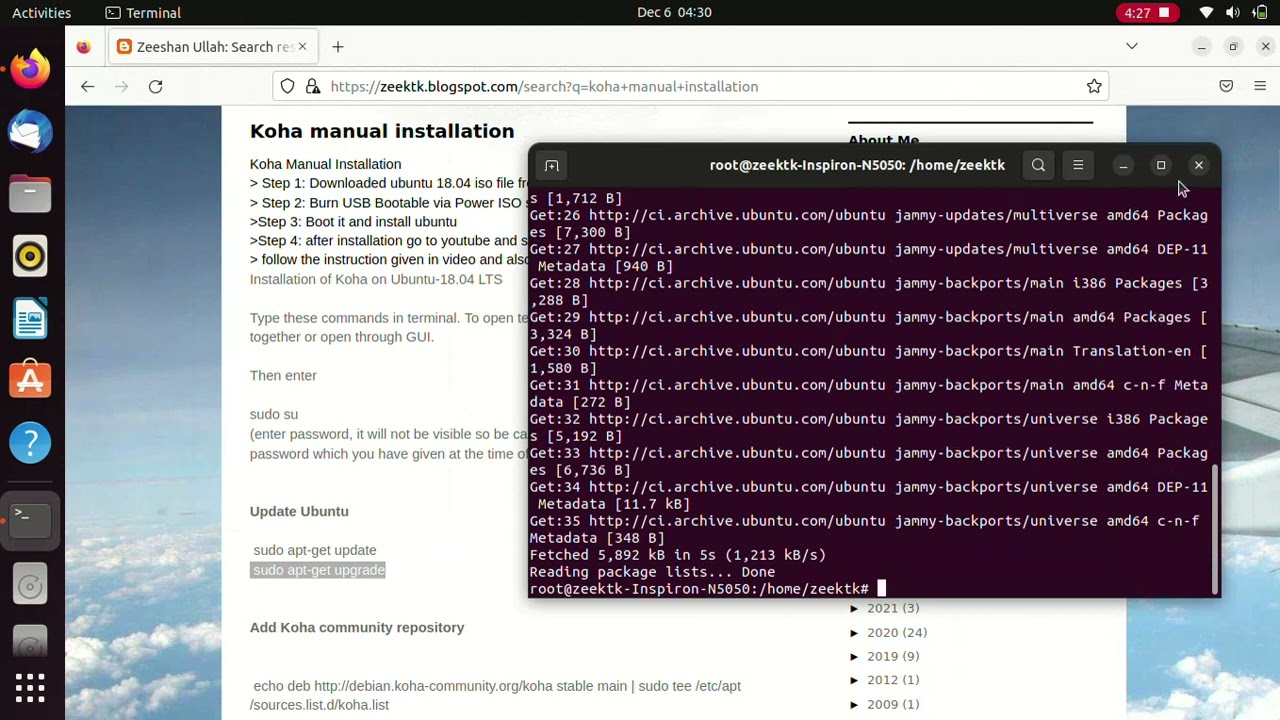 Koha Manual Installation 2