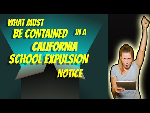 Expulsion Notices Have To Contain These Things To Be Legal