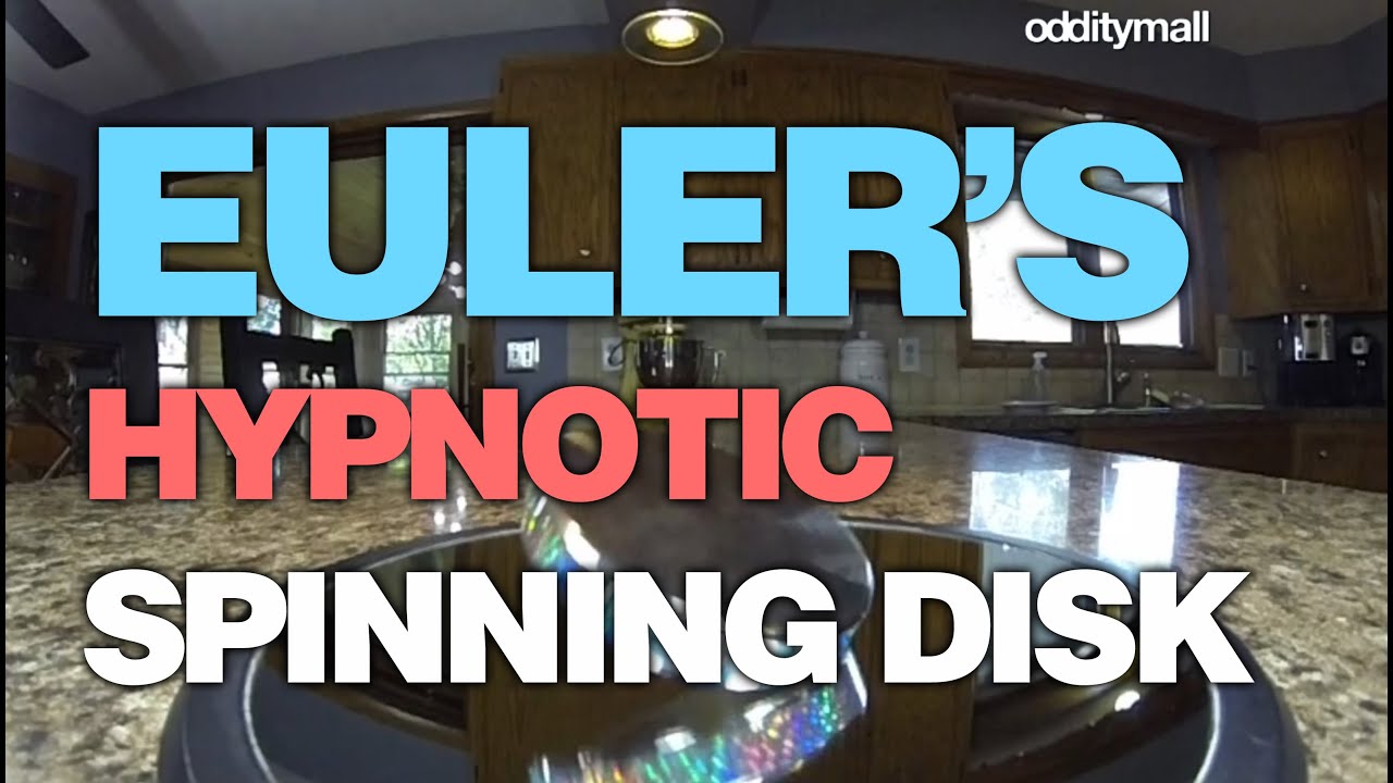Euler's Spinning Disk - Hypnotic Infinite Spinning Disk Science Toy - Slow Motion