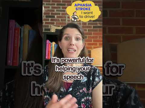 Stroke and Aphasia Practice Sentence | I want to drive #stroke #aphasia #strokerecovery #braininjury