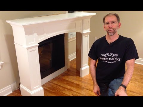 How to Install a Fireplace Mantel (woodworking plans available)