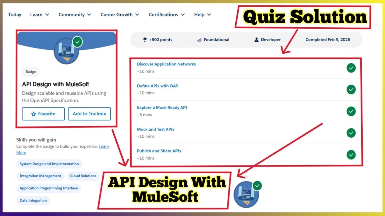 API Design with MuleSoft | Salesforce Trailhead | Quiz Solution