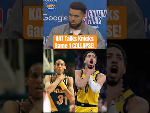 Karl-Anthony Towns reacts to the Knicks Game 1 collapse against the Pacers 😳 #shorts