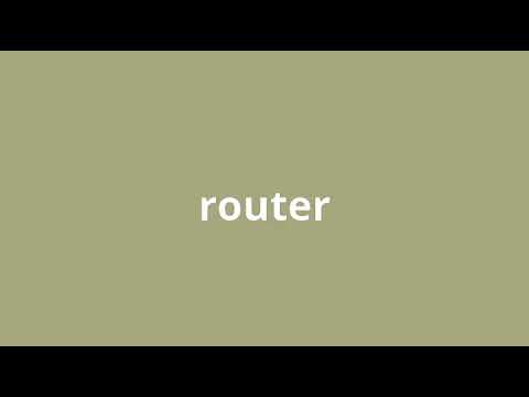 what is the meaning of router