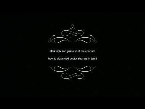 Doctor strange in tamil also in HD how to download