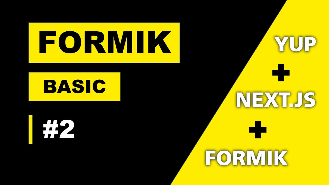 FORMIK TUTORIAL #2 BASICS #formvalidation #formik