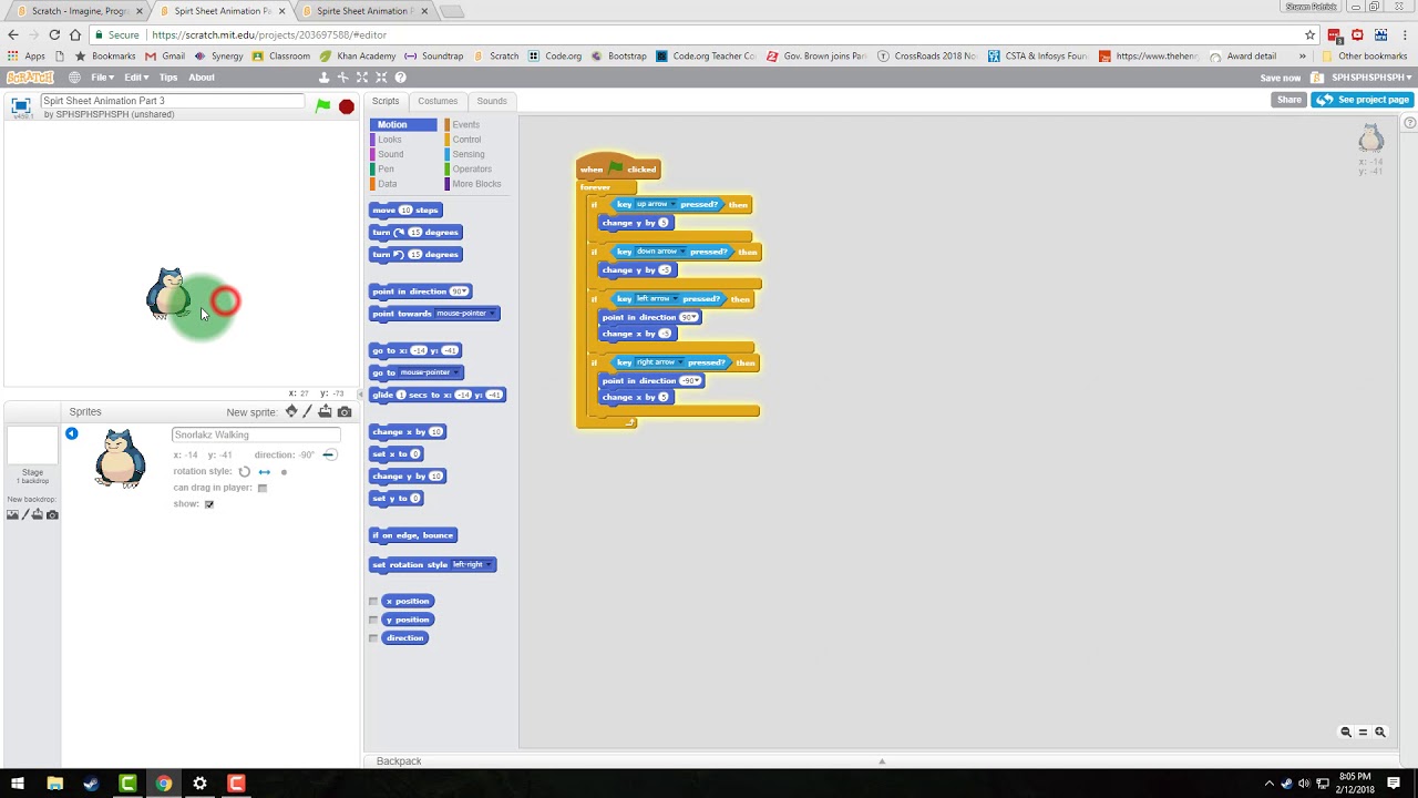 Animating with Sprite Sheets! - Part 3 - Coding Movement + Animation