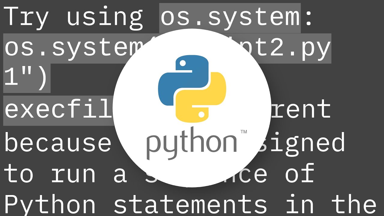 Run a Python script from another Python script, passing in arguments