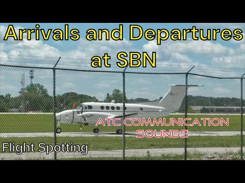 Arrivals and Departures at SBN | Runway 27L