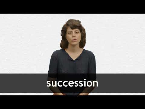How to pronounce SUCCESSION in French