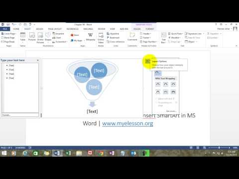 Insert SmartArt in MS Word