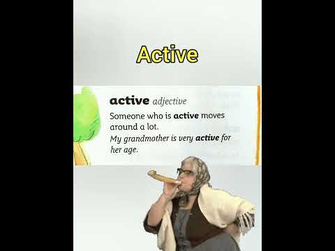 Active | Word of the Day | Collins First School Dictionary | Read Aloud | #childrensbook