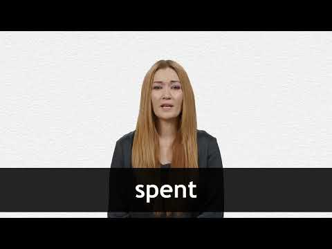SPENT definition and meaning | Collins English Dictionary